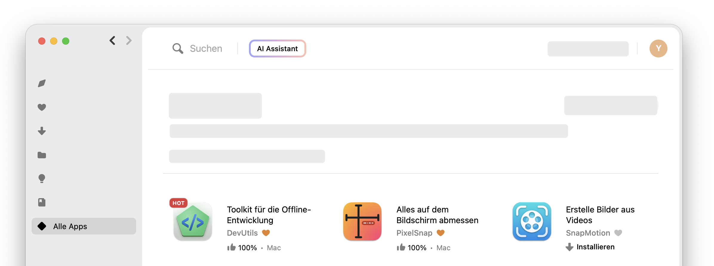 Favoriten – Setapp Support