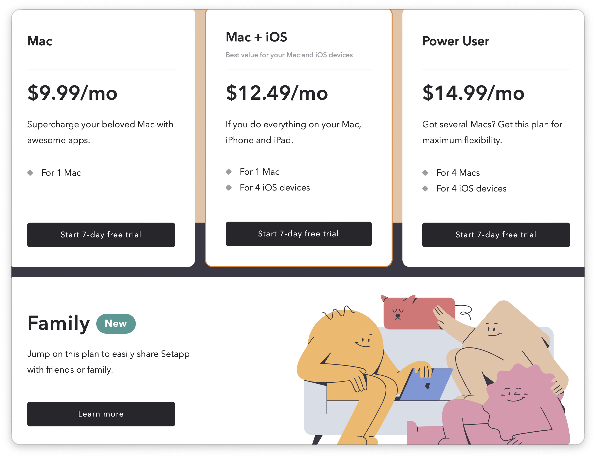 Subscription plans – Setapp Support