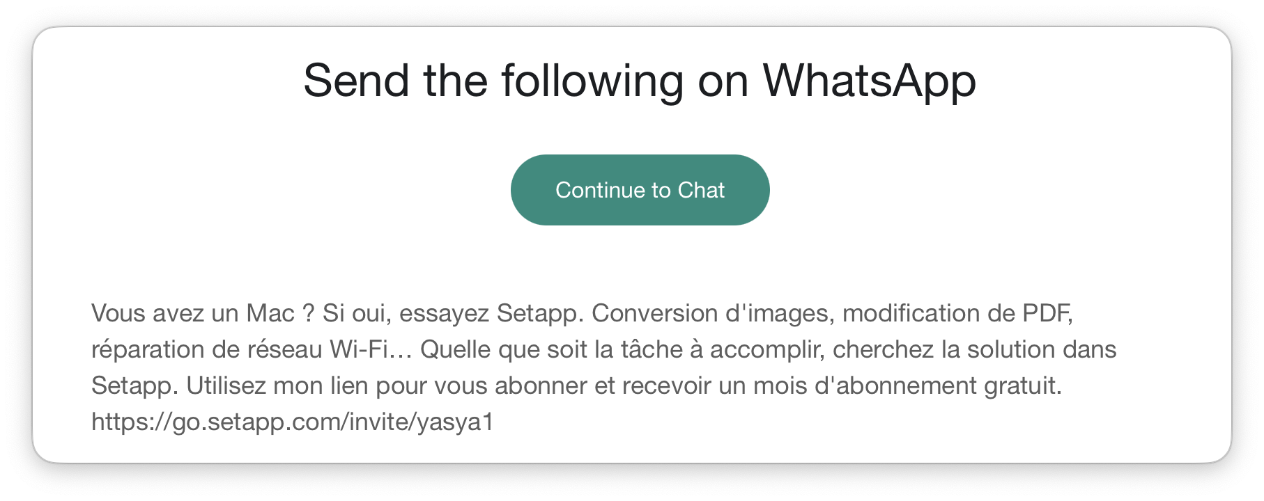 Programme de parrainage Setapp – Setapp