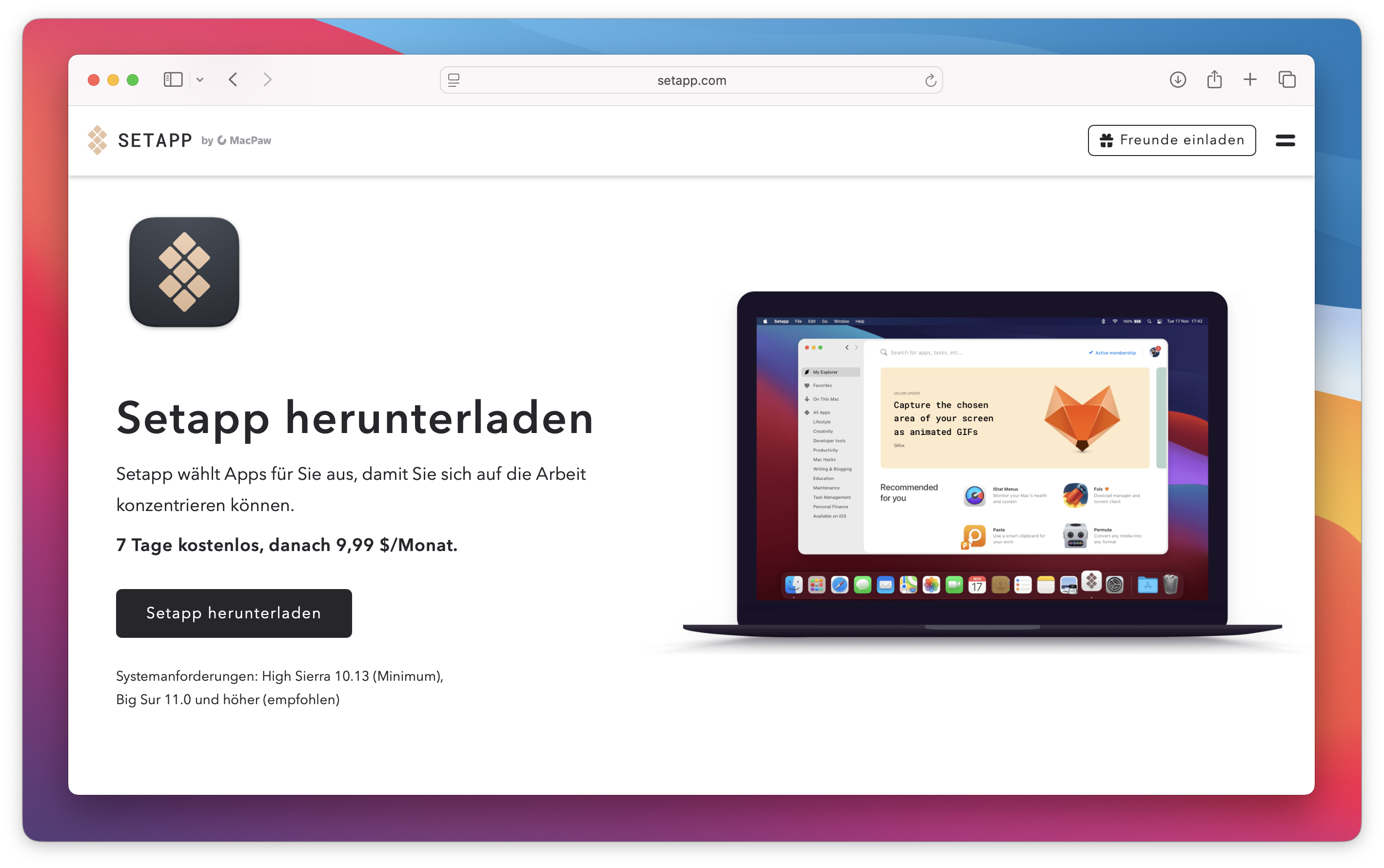 Setapp installieren – Setapp Support