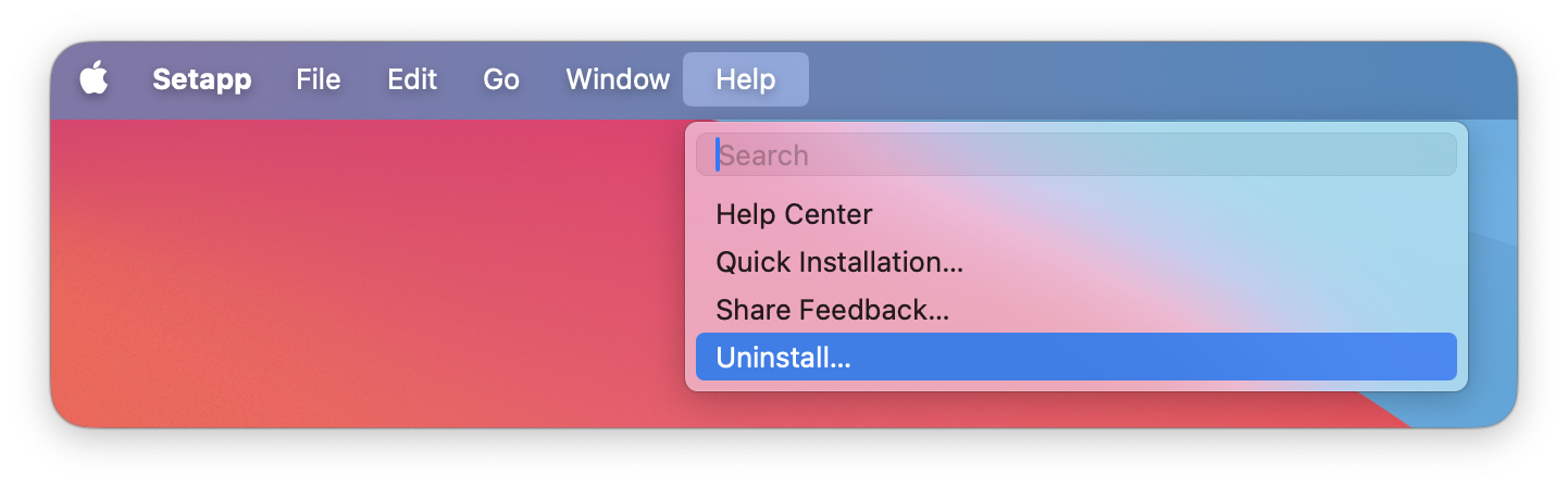 Uninstall Setapp desktop – Setapp Support