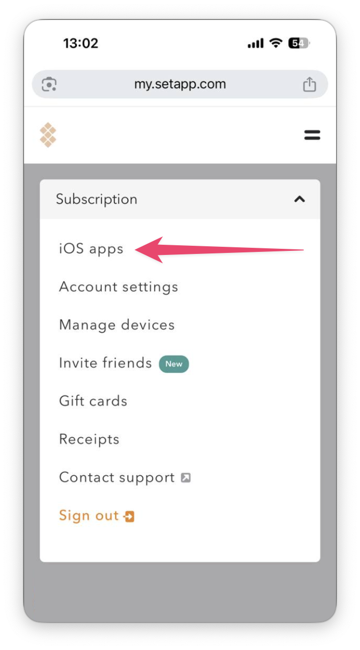 Install and activate iOS app – Setapp Support
