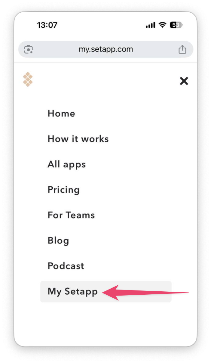 Install and activate iOS app – Setapp Support